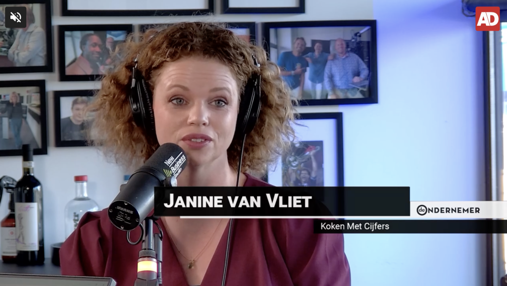 Janine van Vliet in de media - Koken met Cijfers